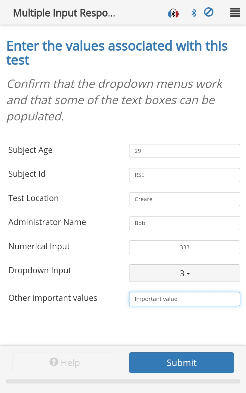 Response Areas · TabSINT