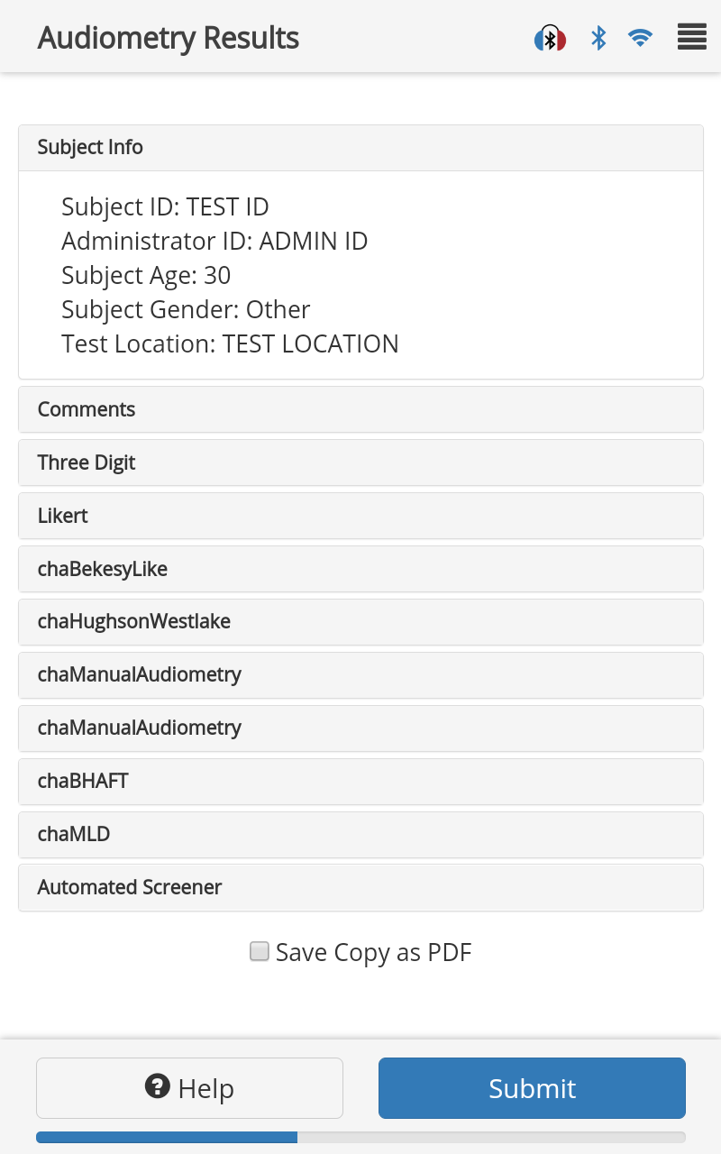 Response Areas · TabSINT